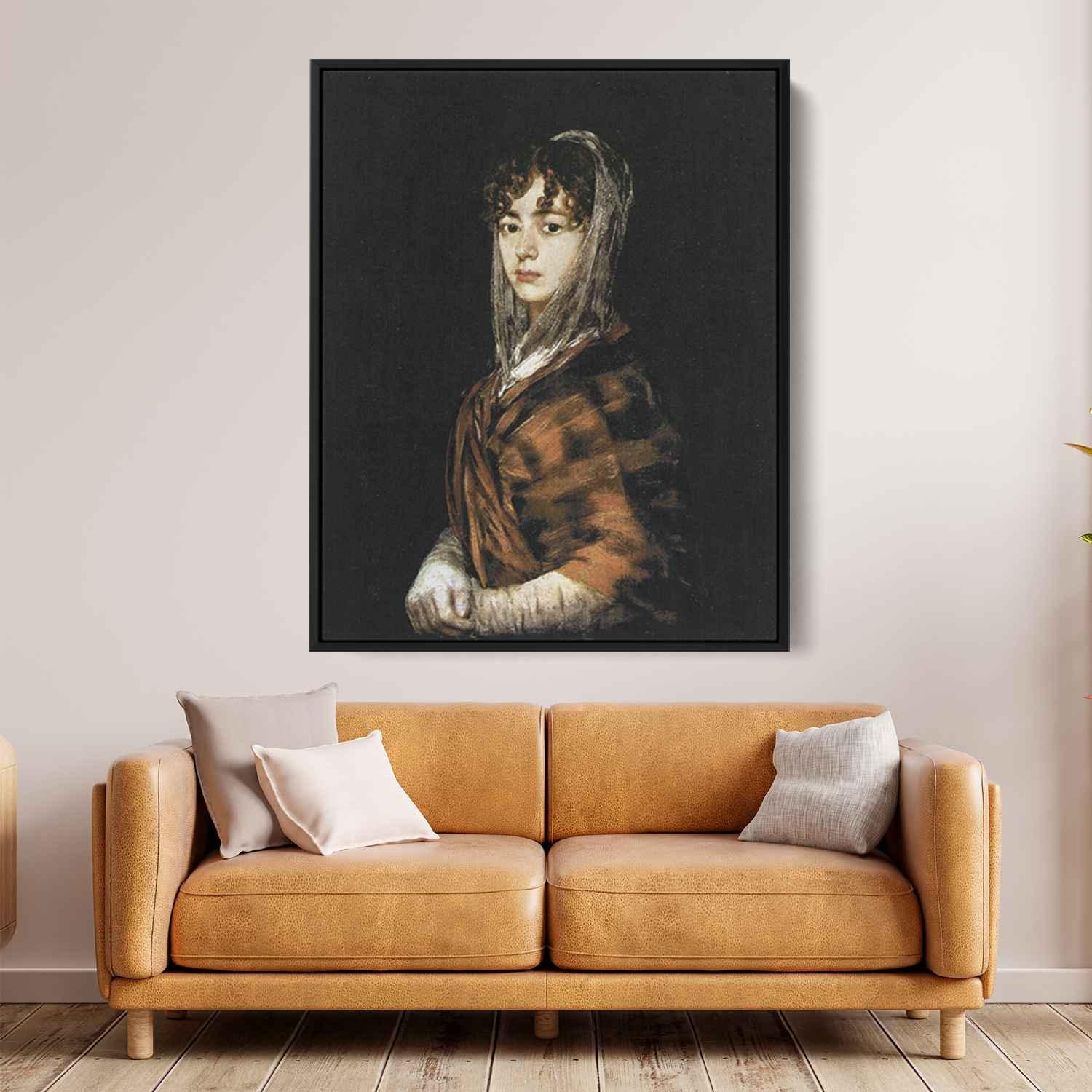 Francisca Sabasa y Garcia (1808) by Francisco Goya - Canvas Artwork ...