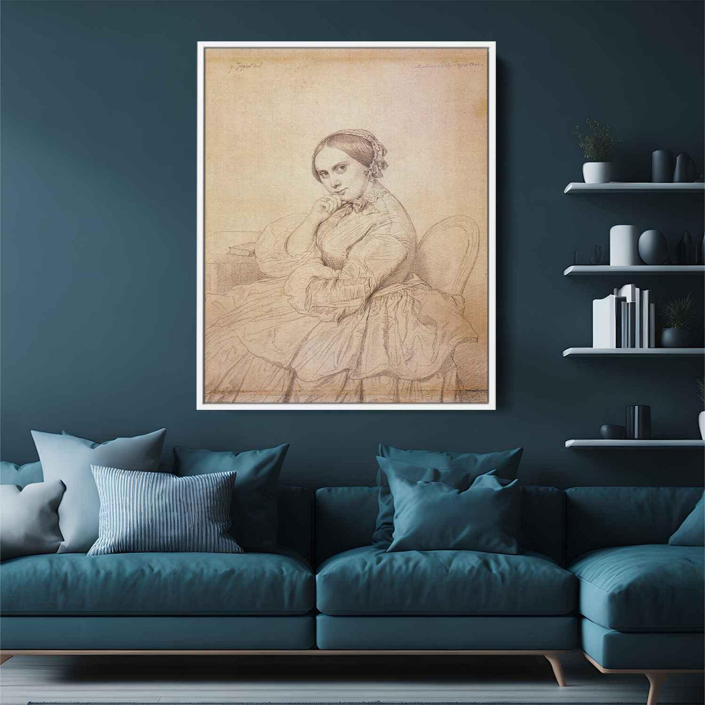 Madame Jean Auguste Dominique Ingres, born Delphine Ramel by Jean ...