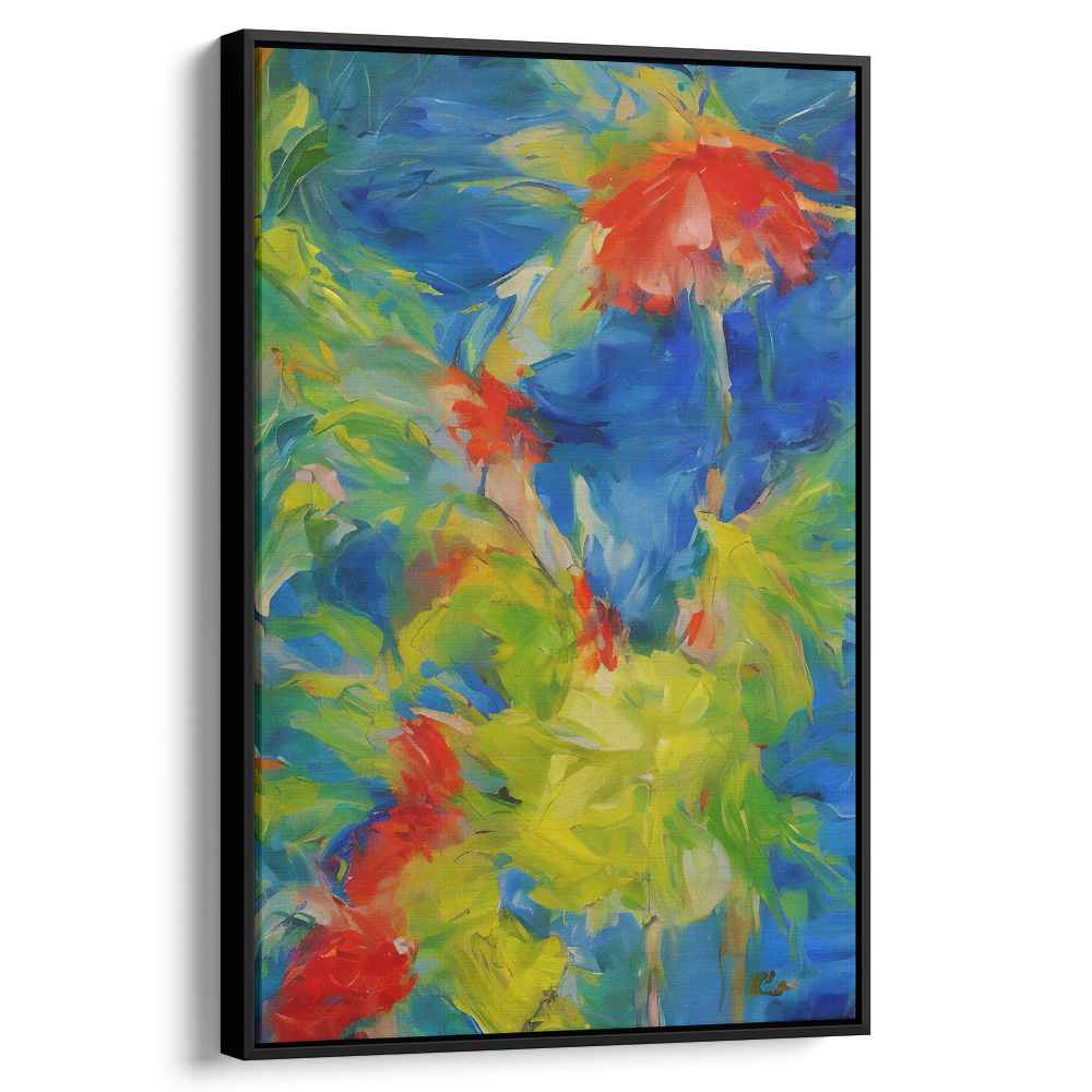 Chromatic Wilderness Unveiled: Abstract Expressionist Garden in Bloom ...