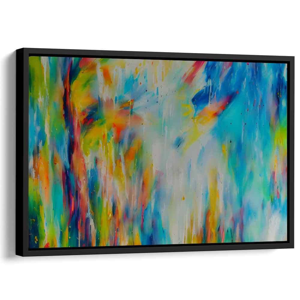 Chromatic Burst Abstract Creation: Abstract Expressionist Color ...
