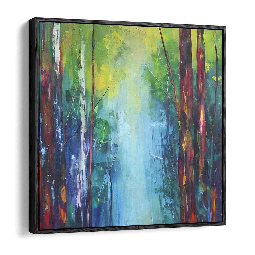 Abstract Rainforest Print - Canvas Art Print by Kanvah