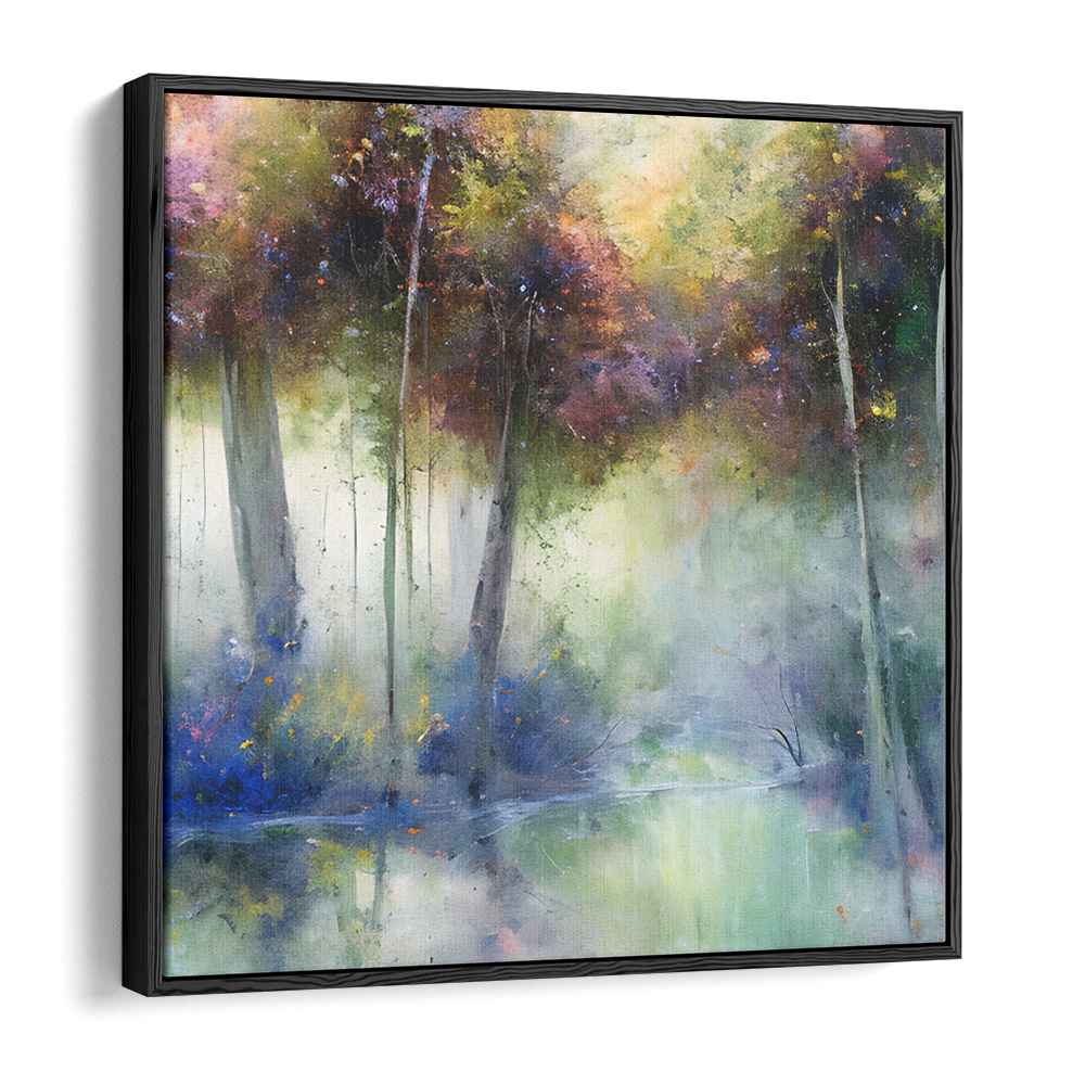 Abstract Rainforest Print - Canvas Art Print by Kanvah