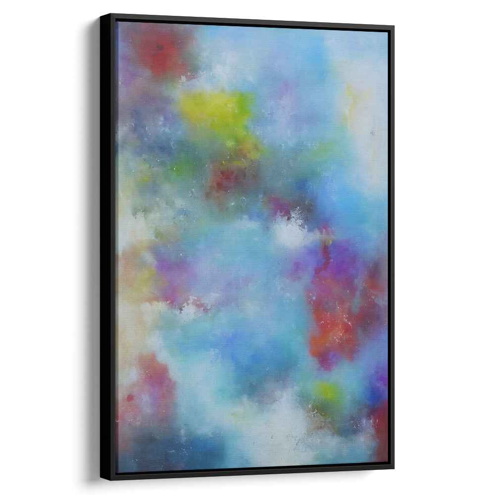 Chromatic Fusion Explosion: Abstract Expressionist Color Burst Canvas ...