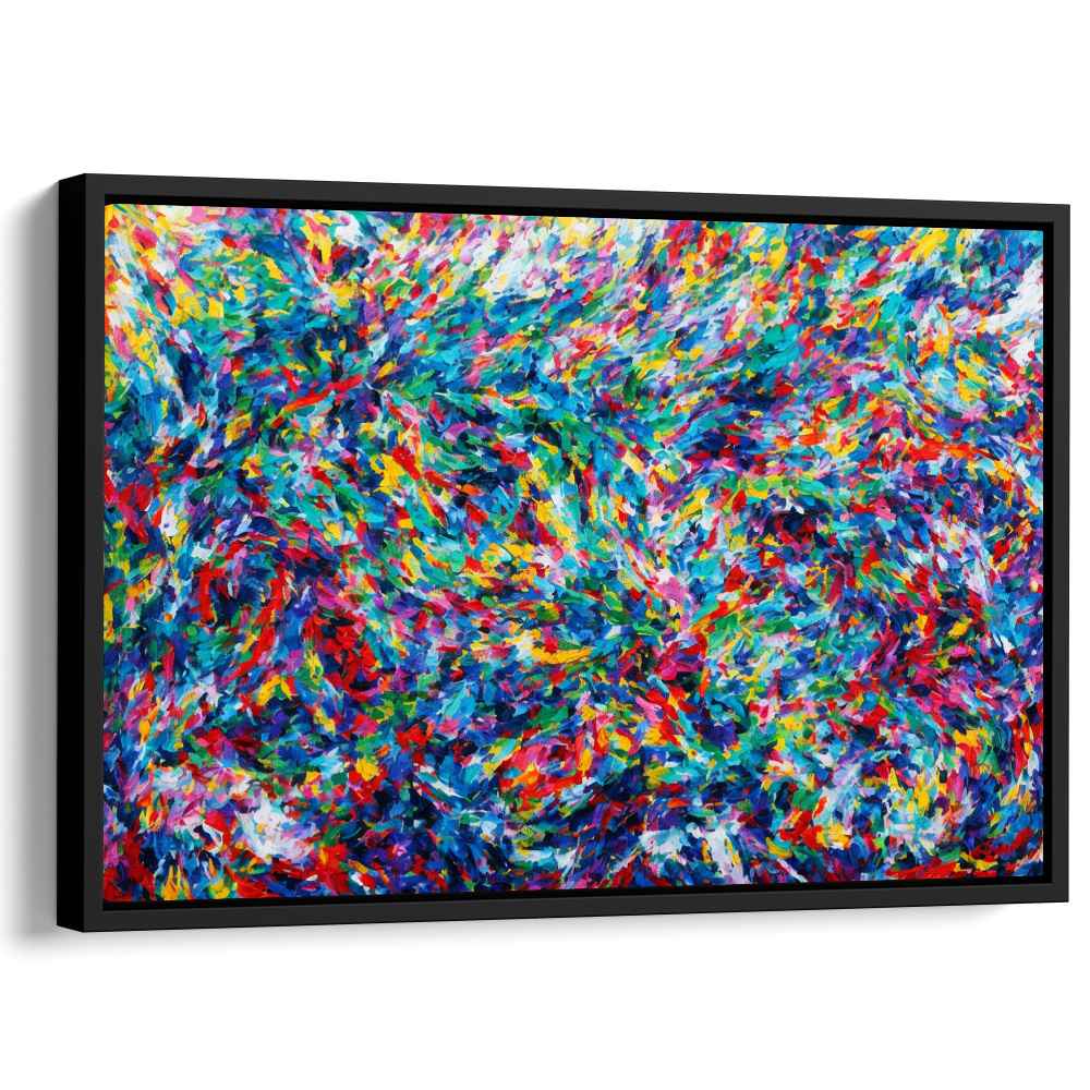 Abstract Splatter Print - Canvas Art Print by Kanvah