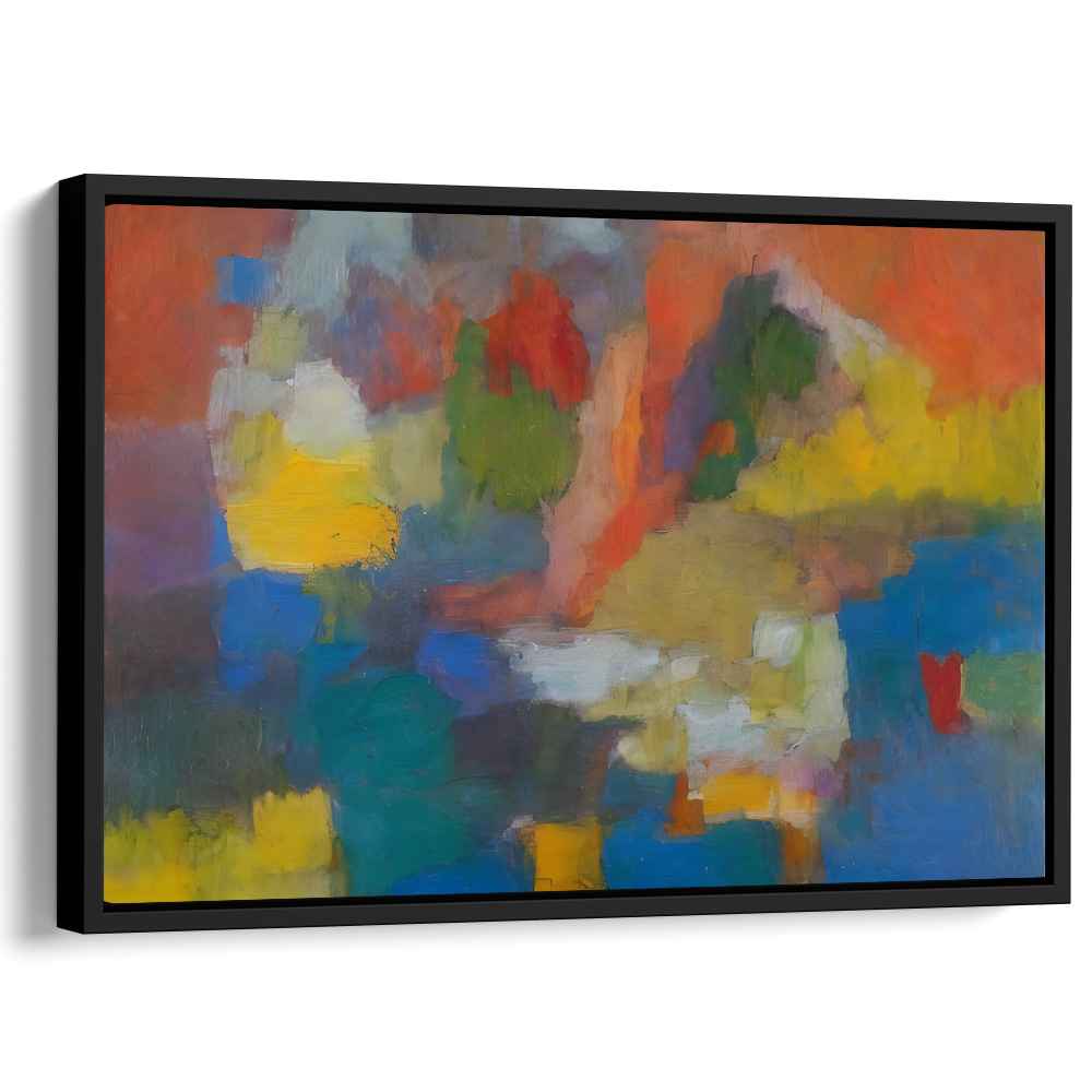 Chromatic Reflections: Abstract Expressionist Color Field Canvas Art ...