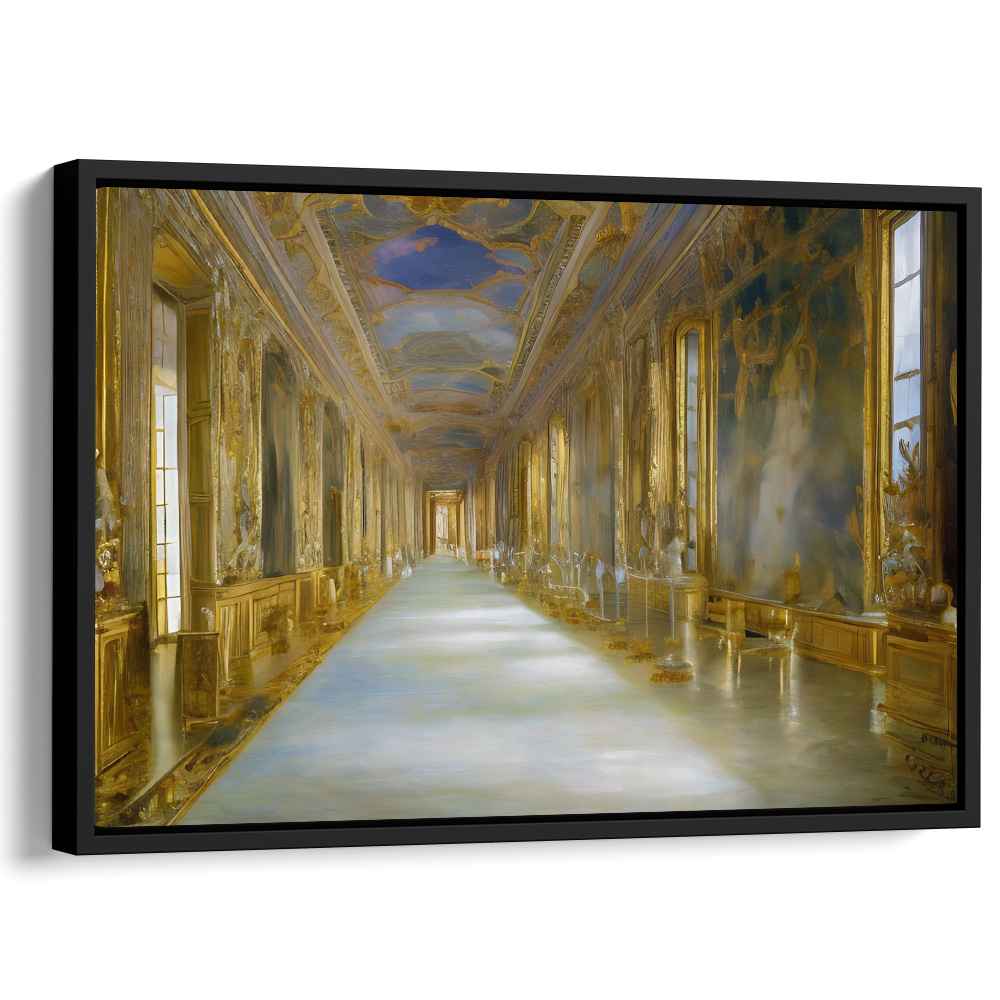 Abstract Palace of Versailles Print - Canvas Art Print by Kanvah