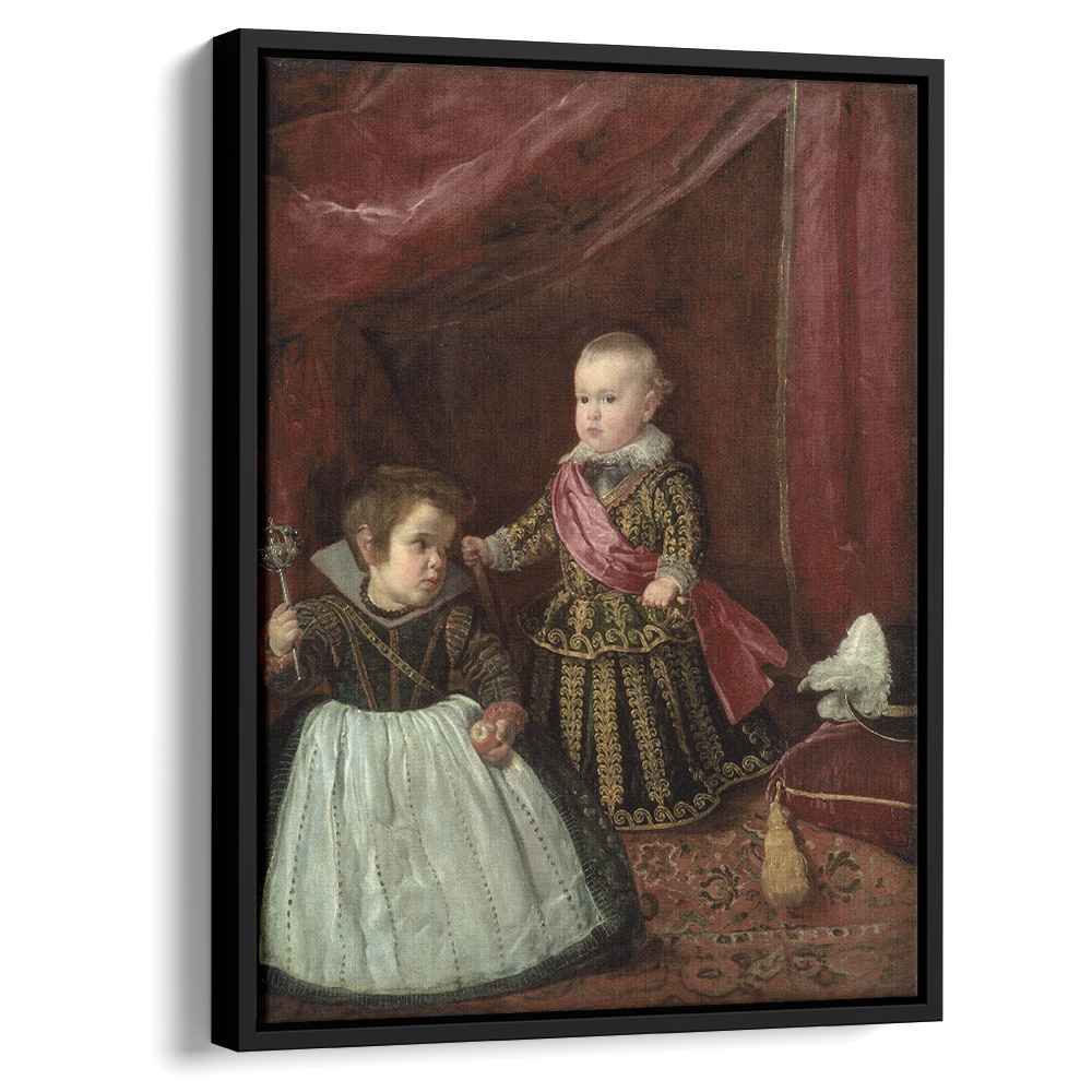 Don Baltasar Carlos with a Dwarf (1632) by Diego Velazquez - Canvas ...