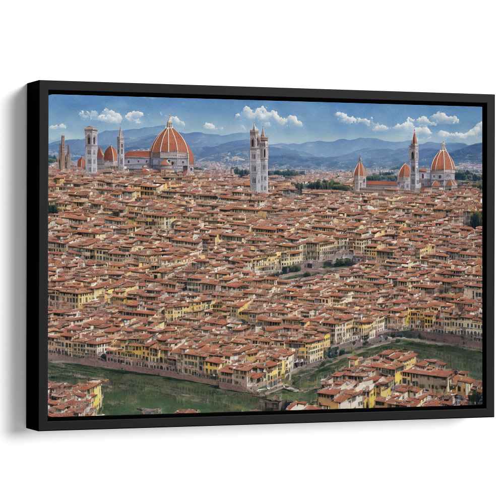 Florentine Panorama: A Renaissance Cityscape Canvas Art Print — Kanvah