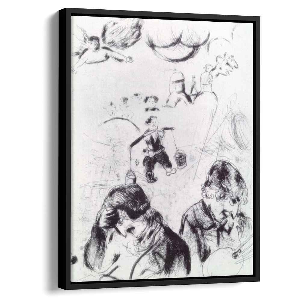 Gogol and Chagall (1923) by Marc Chagall - Canvas Artwork — Kanvah