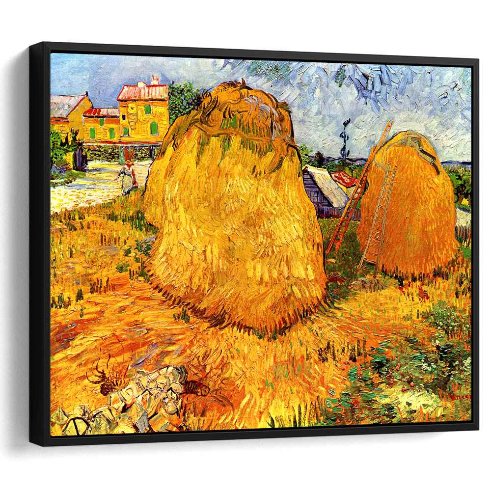 Haystacks in Provence (1888) by Vincent van Gogh - Canvas Artwork — Kanvah
