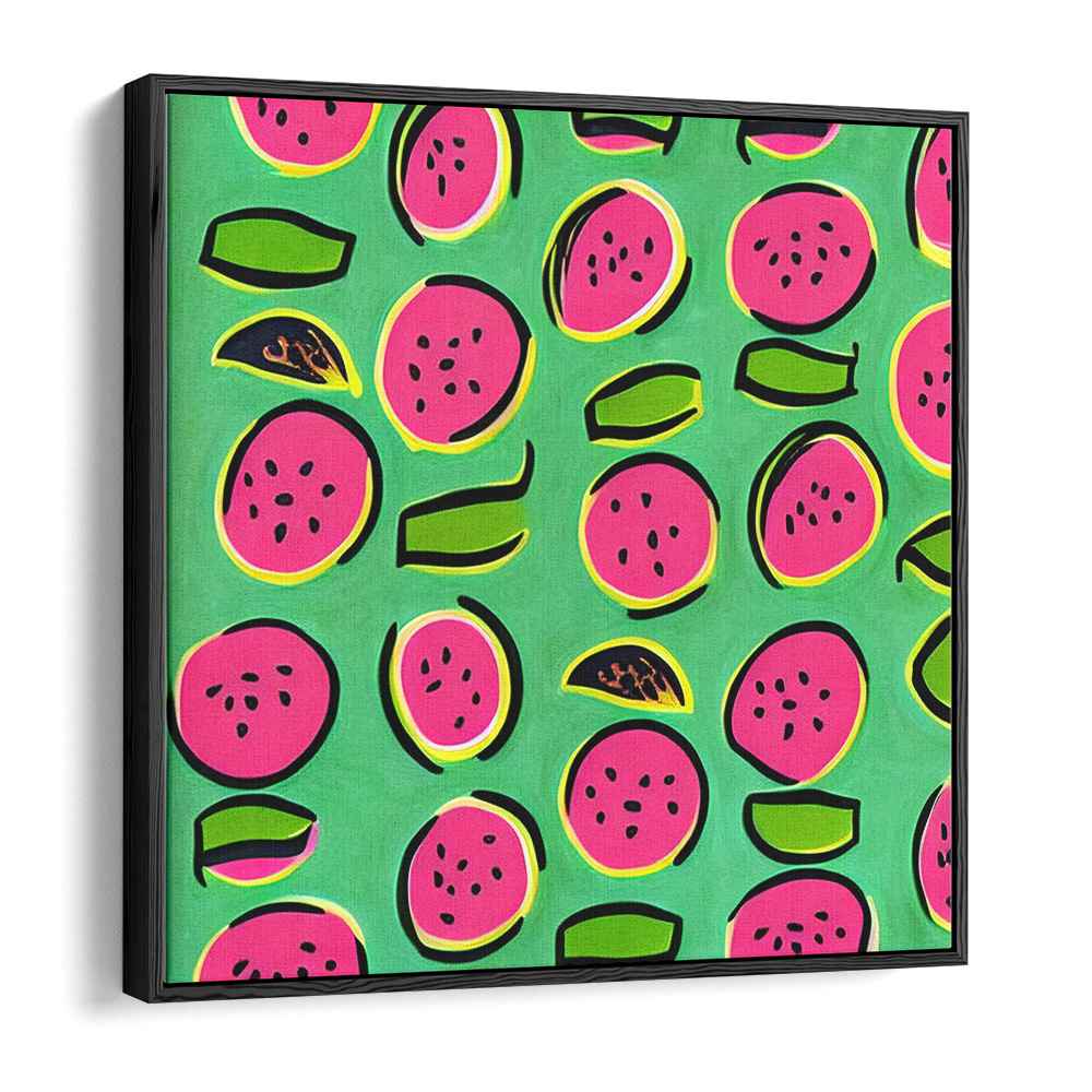 Juicy Melon Madness: Vibrant Watermelon Pop Art Canvas Print — Kanvah