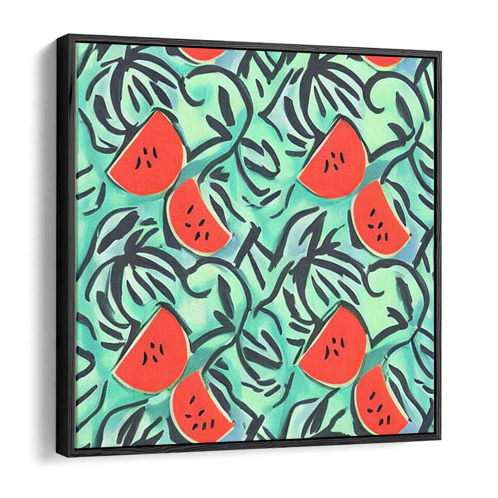 Tropical Watermelon Whimsy: Vibrant Canvas Art Print — Kanvah