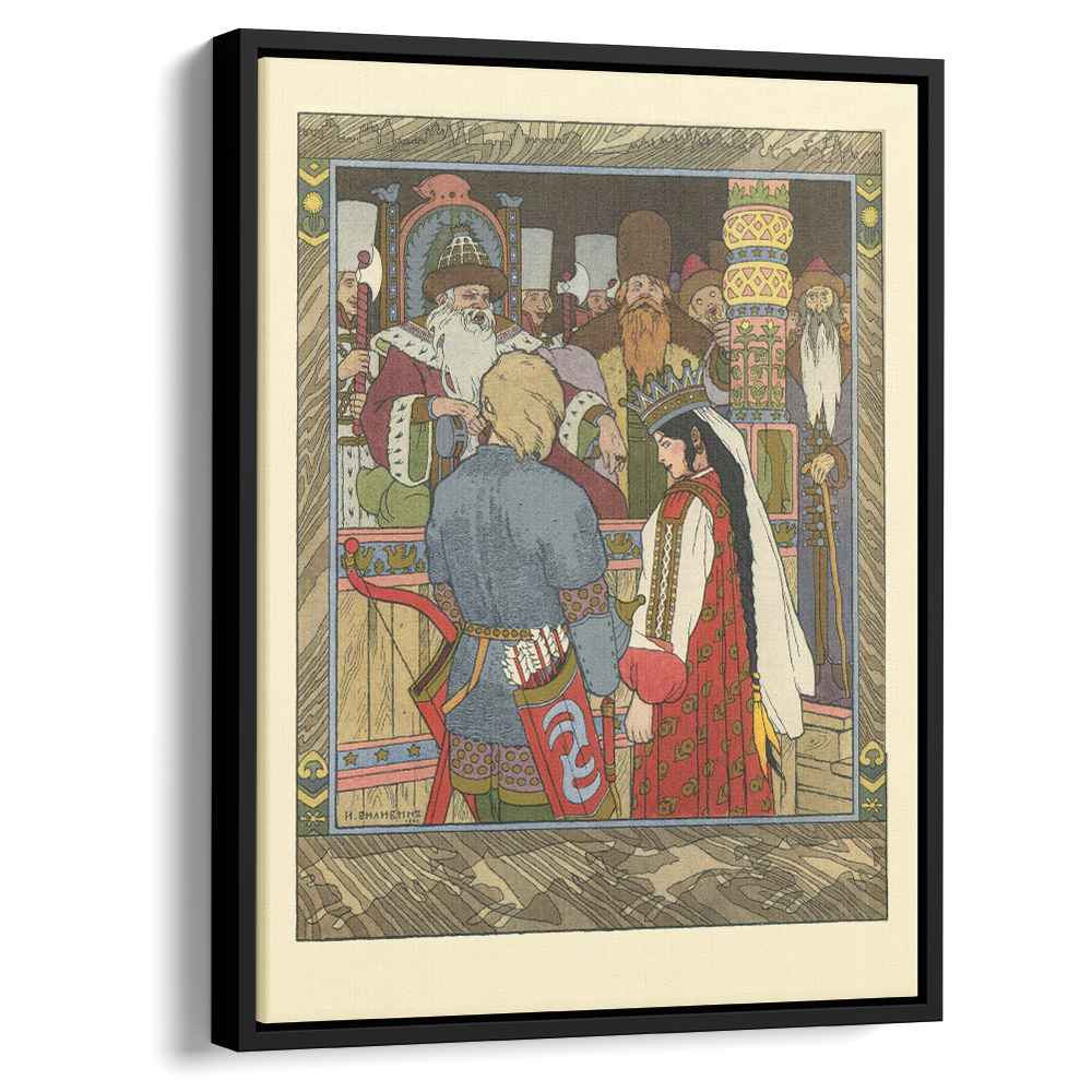 Illustration for the Tale of Prince Ivan, The Firebird and the Grey ...