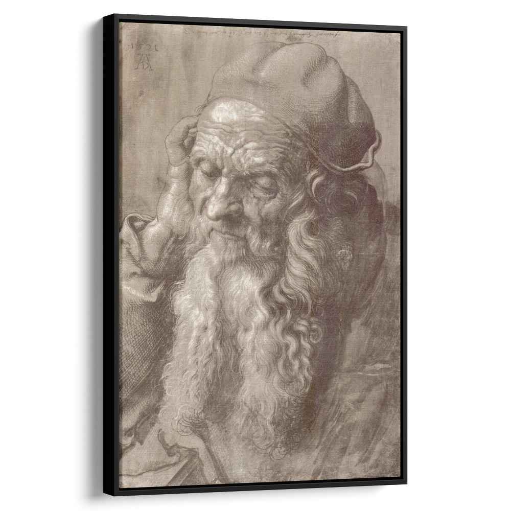 Man Aged 93 (brush & ink on paper) by Albrecht Durer - Canvas Artwork ...
