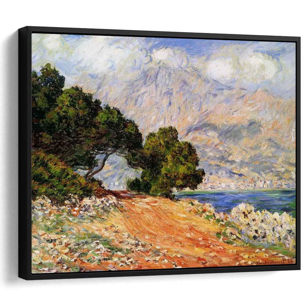 Meton Seen from Cap Martin (1884) by Claude Monet - Canvas Artwork — Kanvah