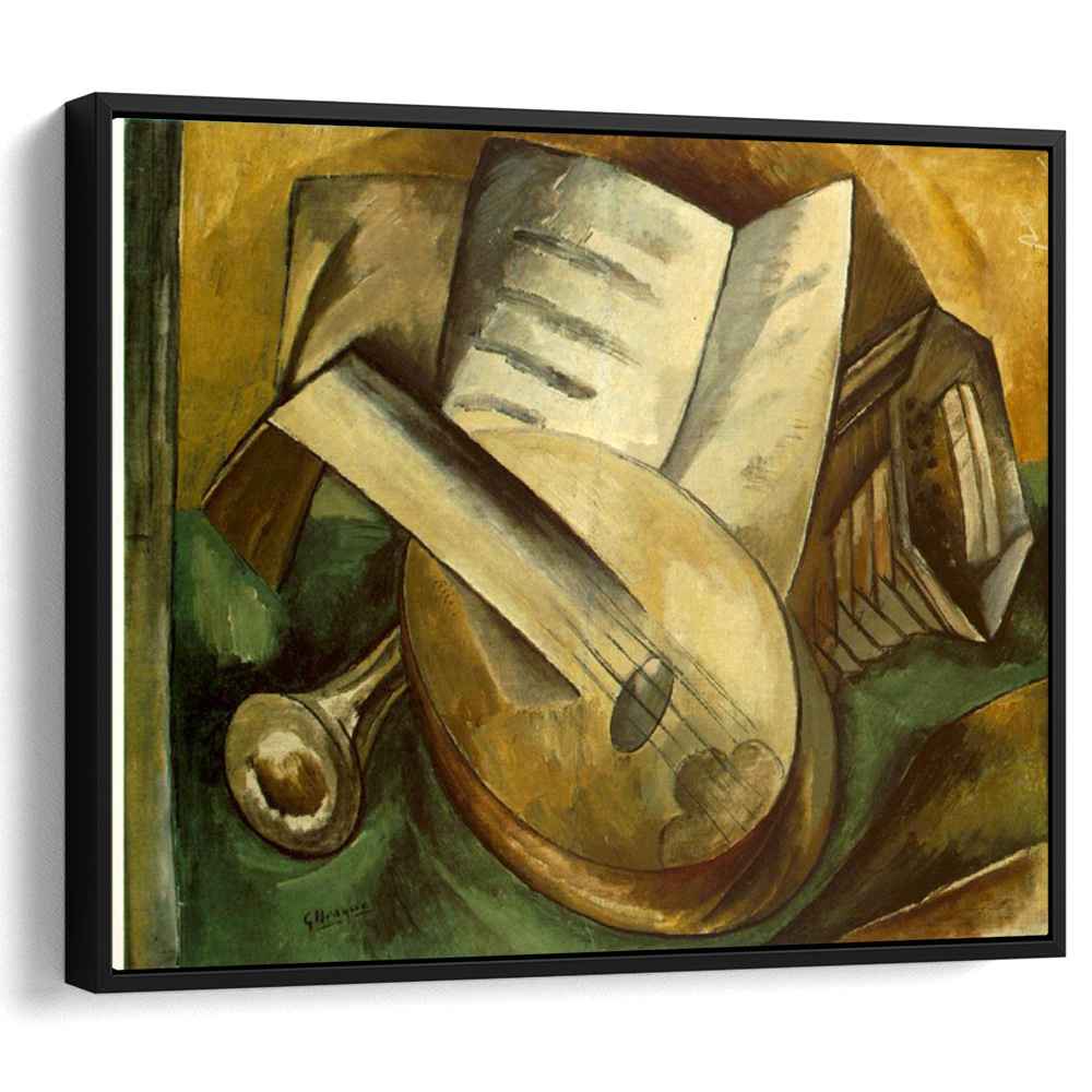 Musical Instruments (1908) by Georges Braque - Canvas Artwork — Kanvah