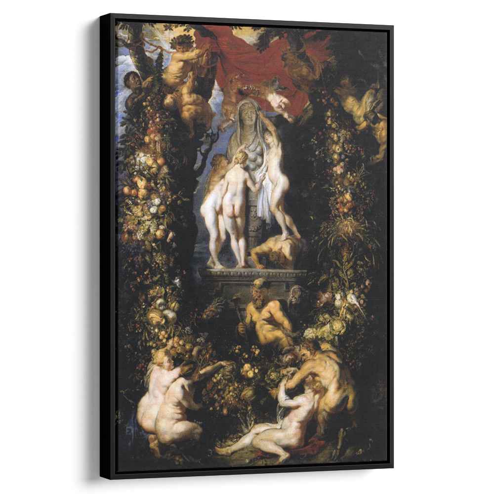 Nature Adorning the Three Graces by Peter Paul Rubens - Canvas Artwork ...