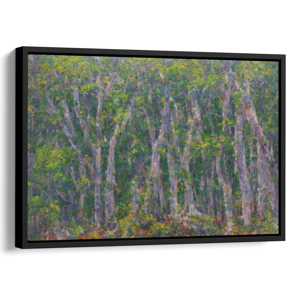Dogwood Oil Painting Print - Canvas Art Print by Kanvah
