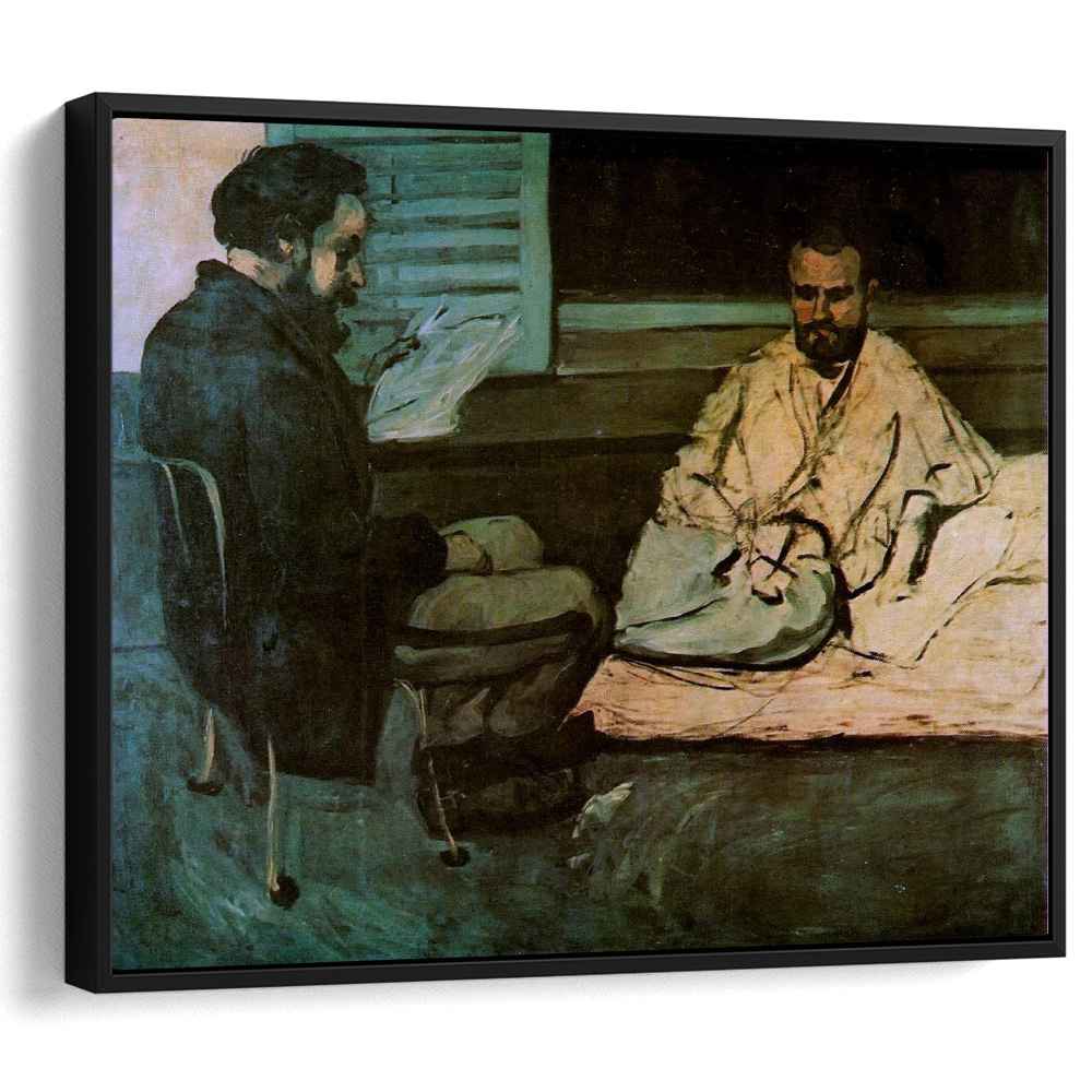 Paul Alexis Reading a Manuscript to Emile Zola (1870) by Paul Cezanne ...
