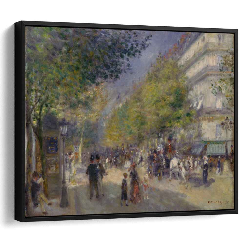 The Great Boulevards (1875) by Pierre-Auguste Renoir - Canvas Artwork ...