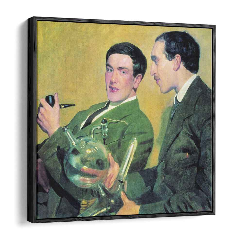 "Portrait of Peter Kapitza and Nikolai Semyonov" by Boris Kustodiev ...
