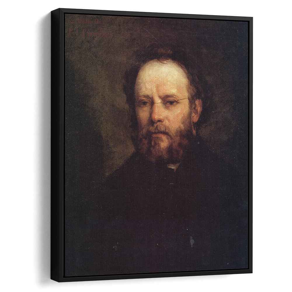 Portrait of Pierre Joseph Proudhon (1865) by Gustave Courbet - Canvas ...
