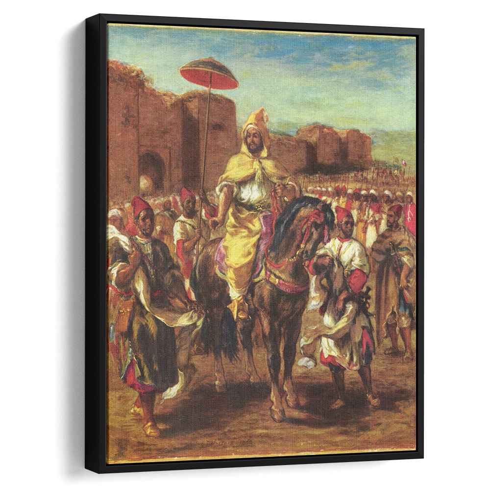 Portrait of the Sultan of Morocco (1862) by Eugene Delacroix - Canvas ...