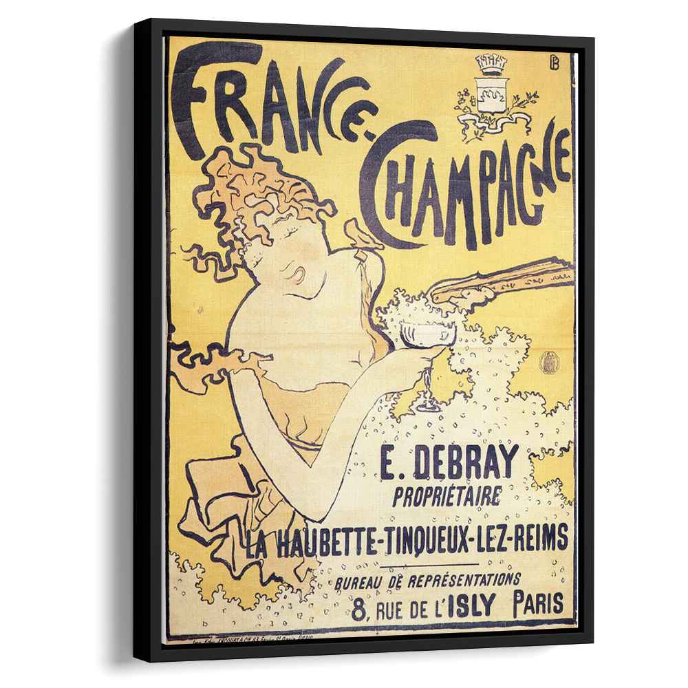 poster advertising France Champagne (1891) by Pierre Bonnard - Canvas ...