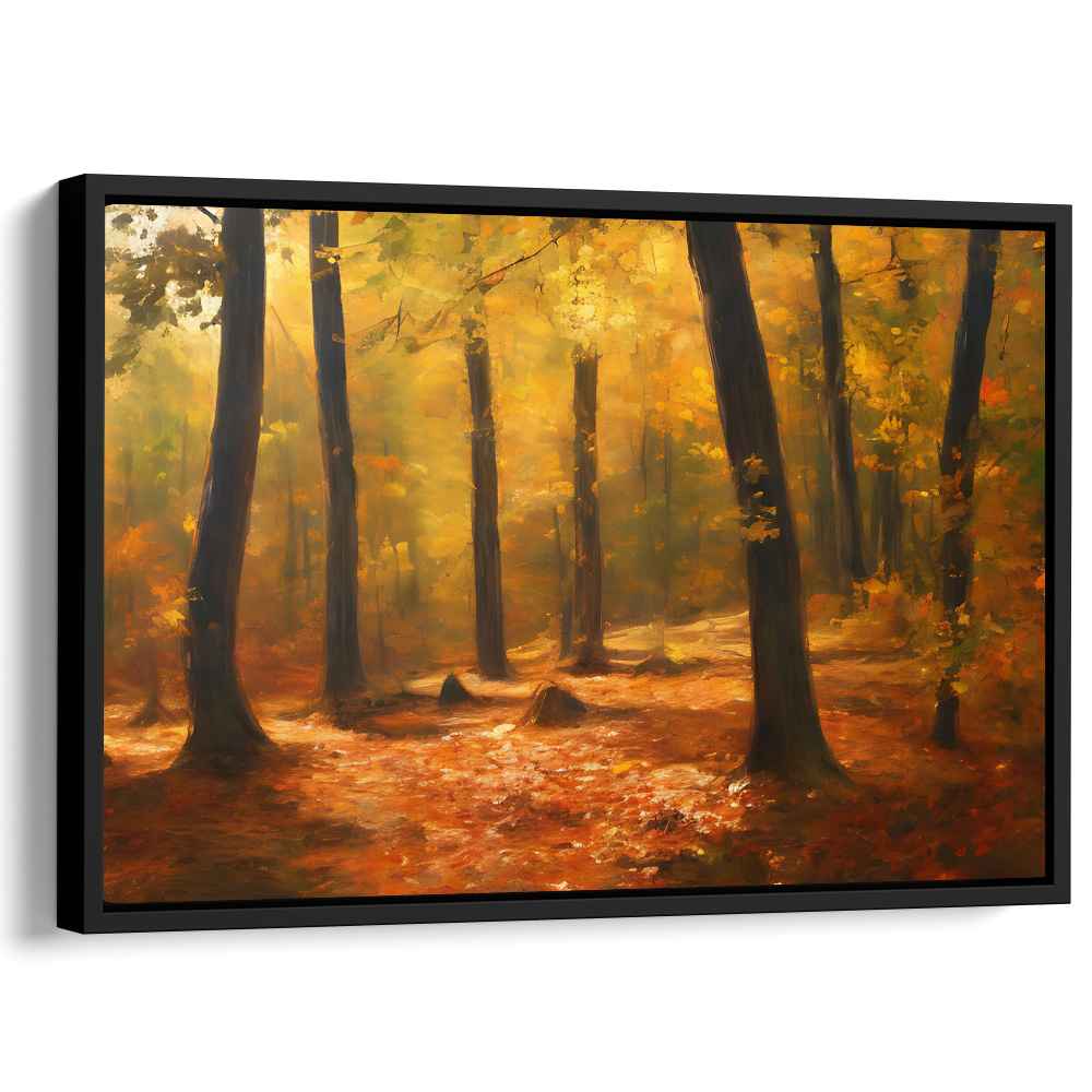Realism Forest Print - Canvas Art by Kanvah