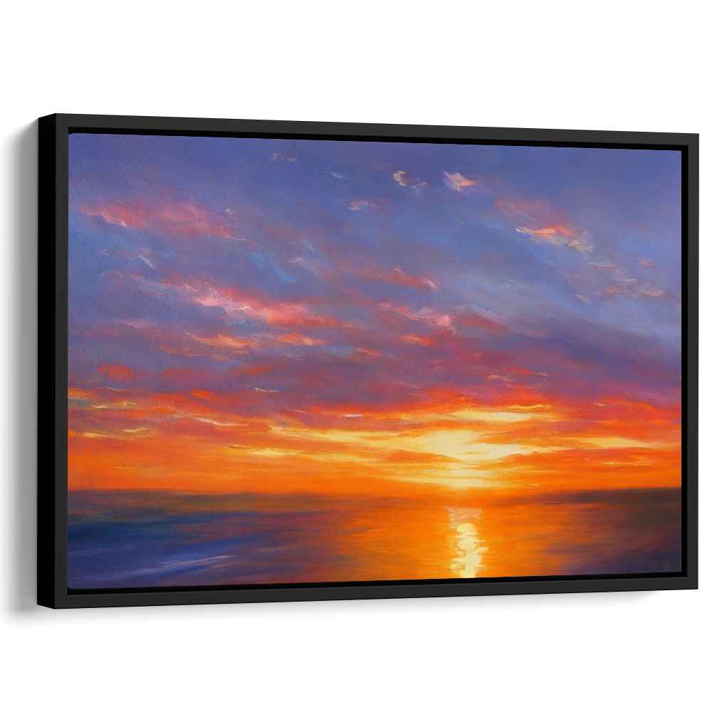 Realism Sunset Print - Canvas Art by Kanvah