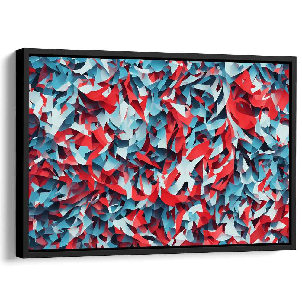 Tangled Origami Dreams: Abstract Paper Folds Art Print — Kanvah