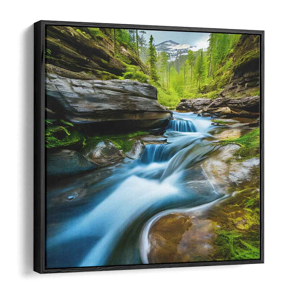 River Photography Print - Canvas Art Print by Kanvah