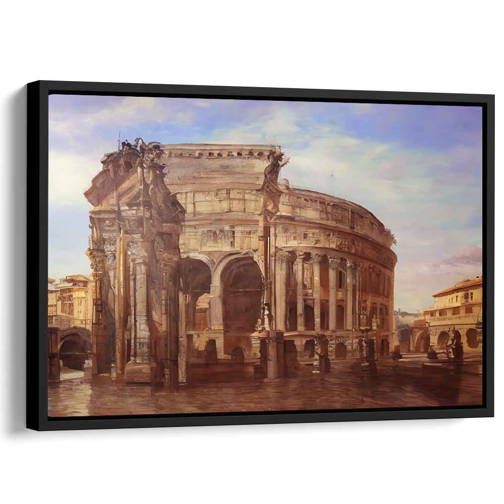Realism Rome Print - Canvas Art Print by Kanvah