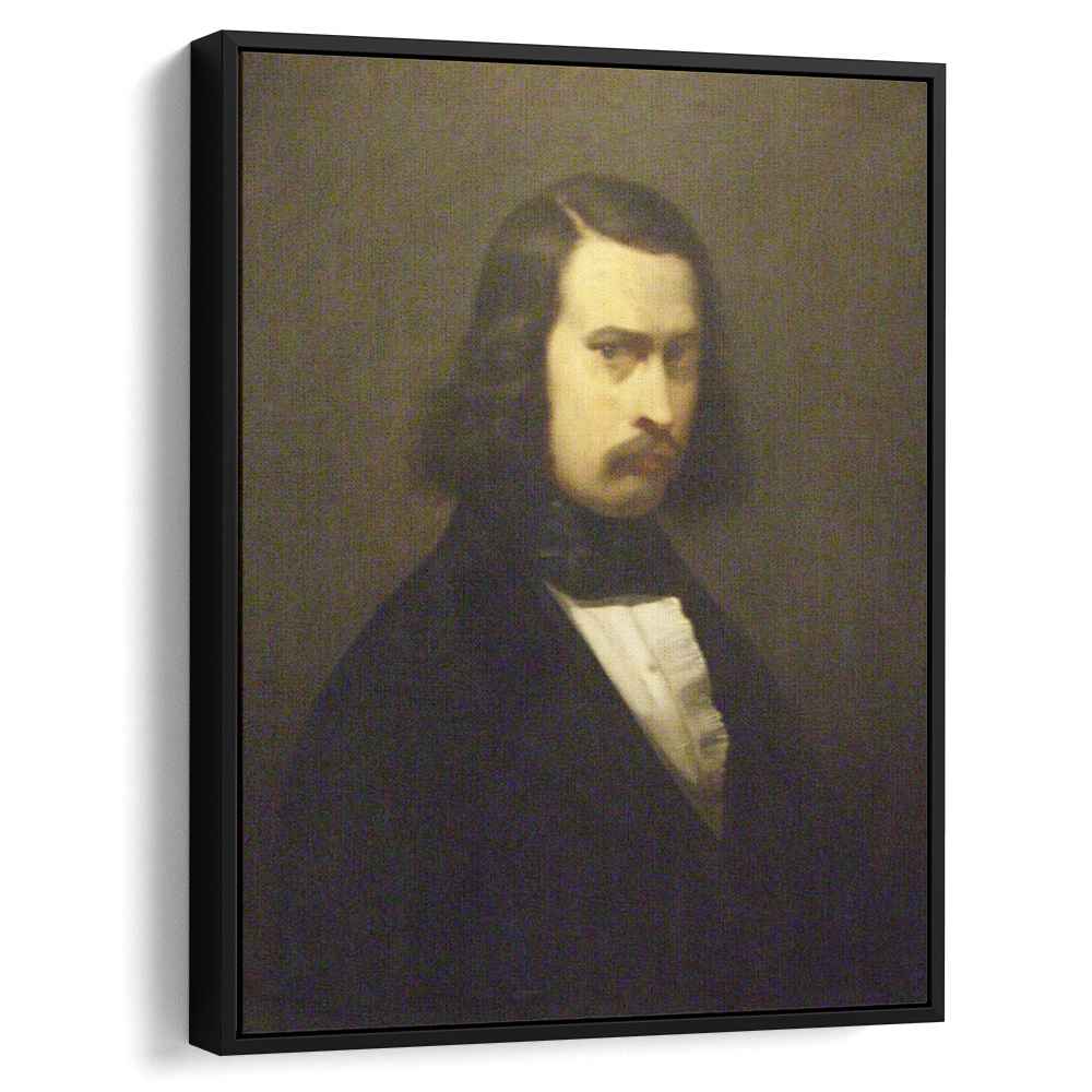 Self-Portrait (1841) by Jean-Francois Millet - Canvas Artwork — Kanvah