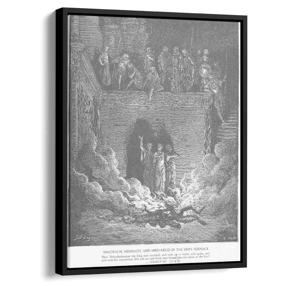 Shadrach, Meshach and Abednego in the Furnace by Gustave Dore - Canvas ...