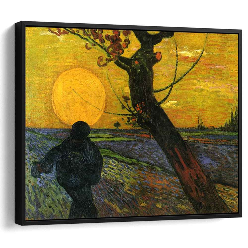 Sower with Setting Sun (1888) by Vincent van Gogh - Canvas Artwork — Kanvah