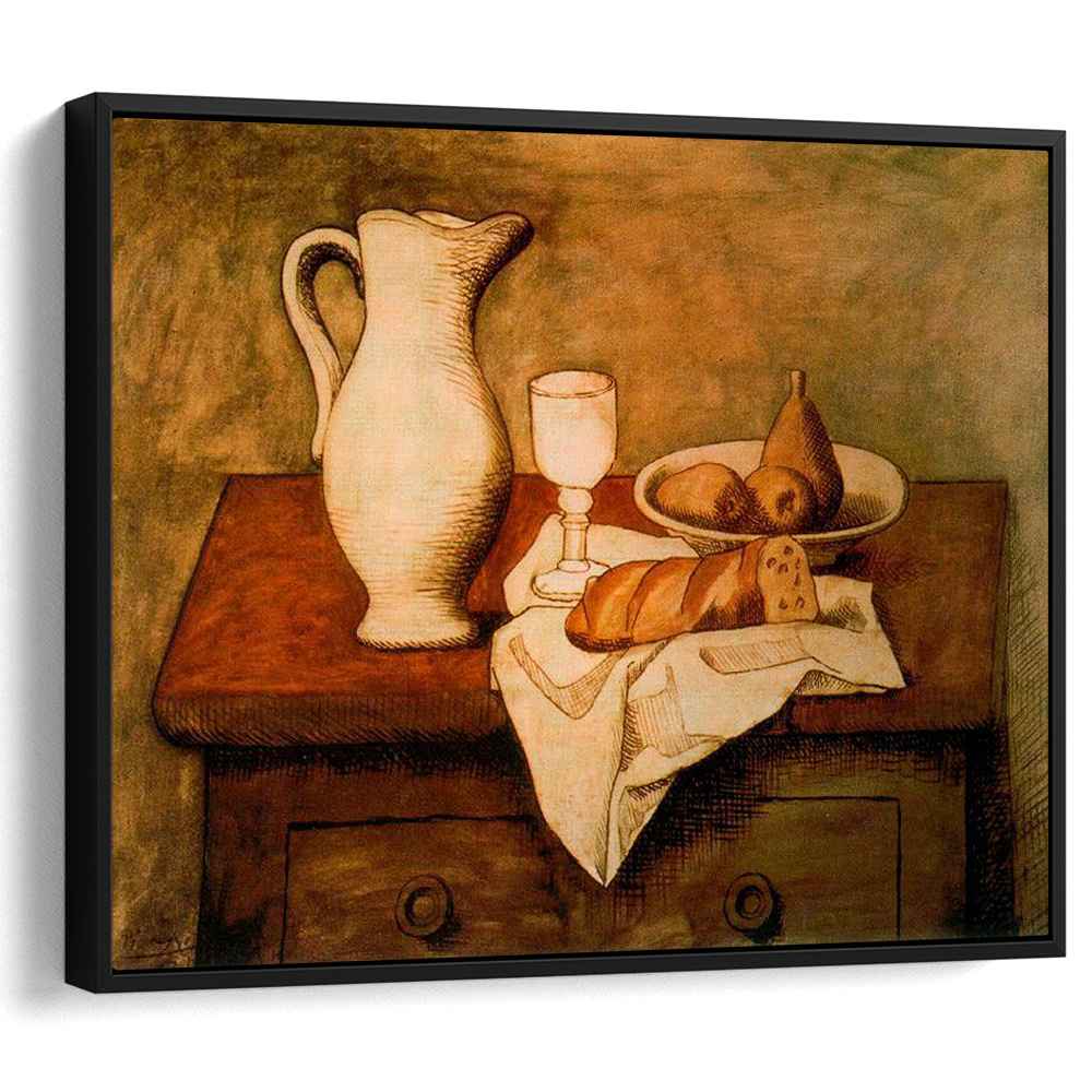 Still life with jug and bread (1921) by Pablo Picasso - Canvas Artwork ...