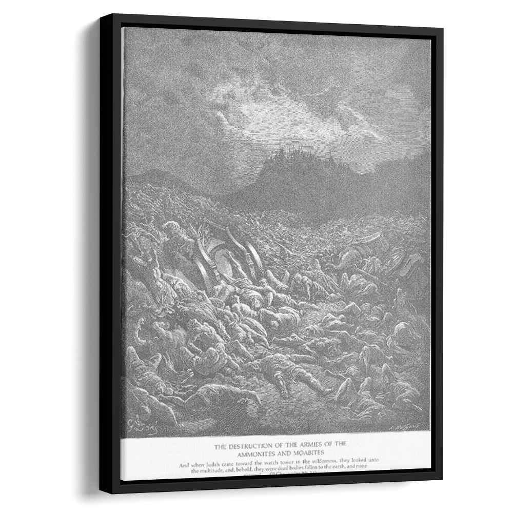 The Ammonite and Moabite Armies Are Destroyed by Gustave Dore - Canvas ...