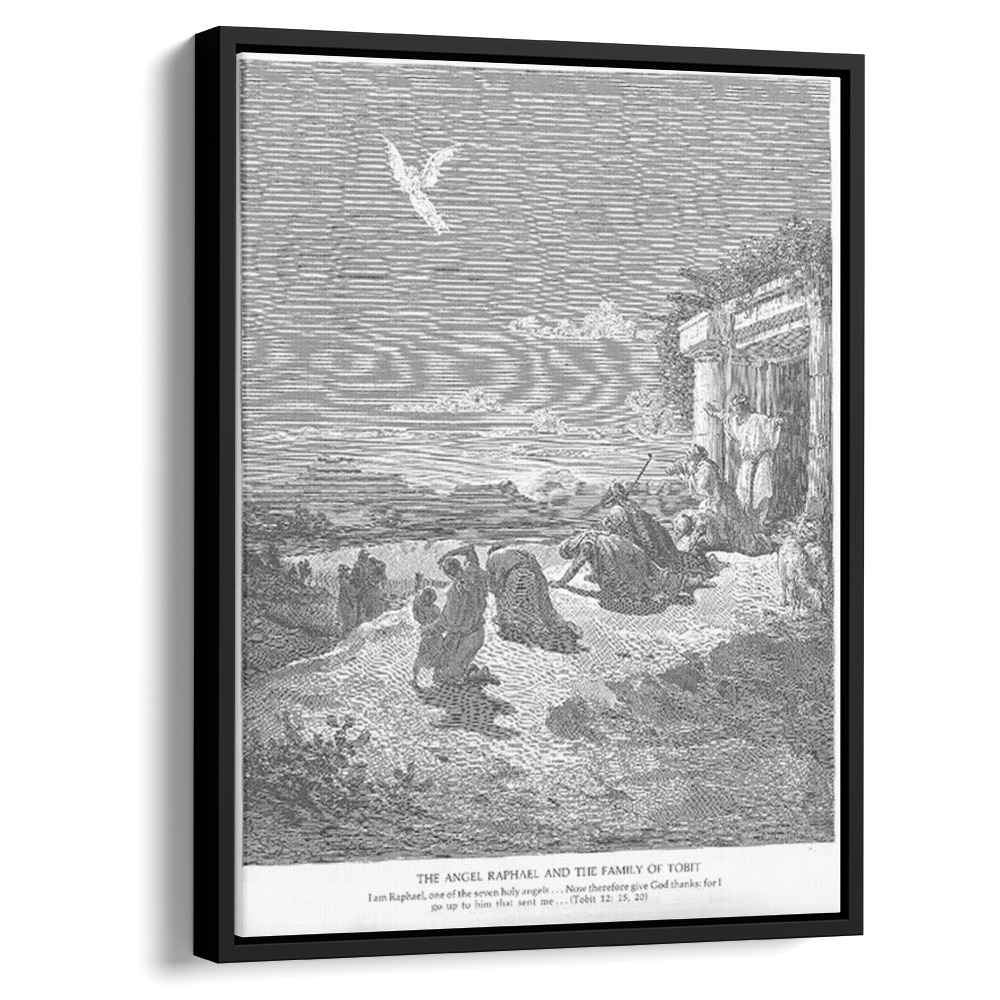 The Angel Raphael and the Family of Tobit by Gustave Dore - Canvas ...