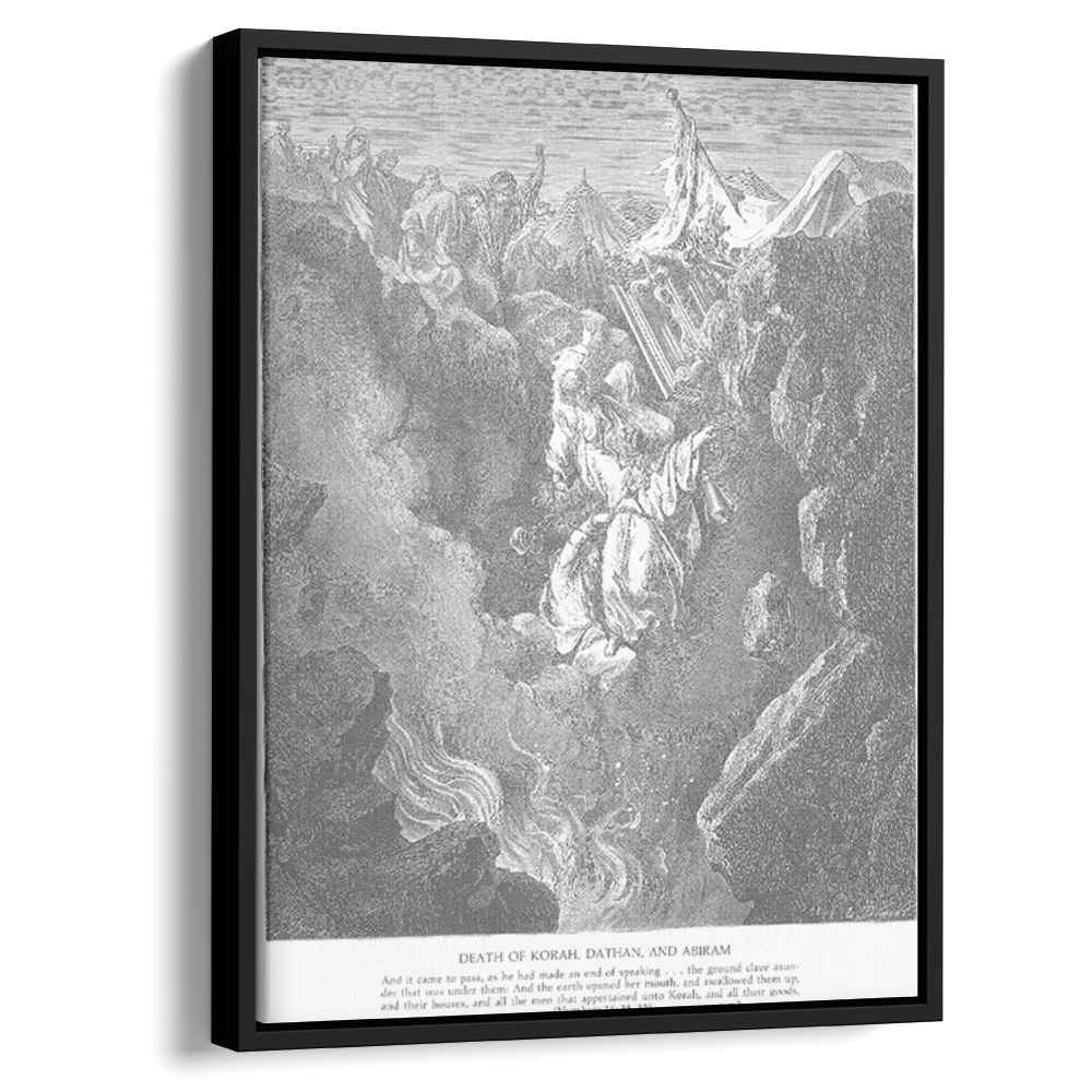 The Death of Korah, Dathan, and Abiram by Gustave Dore - Canvas Artwork ...