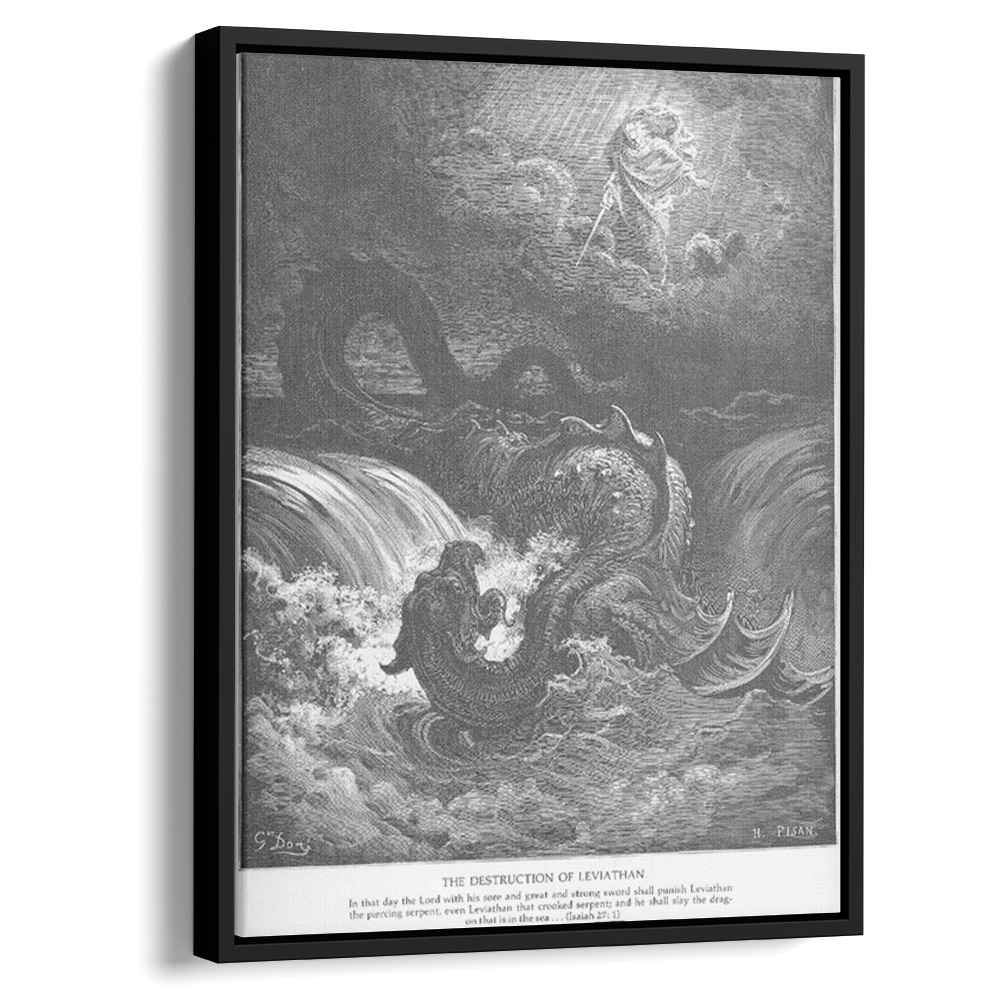 The Destruction of Leviathan by Gustave Dore - Canvas Artwork — Kanvah