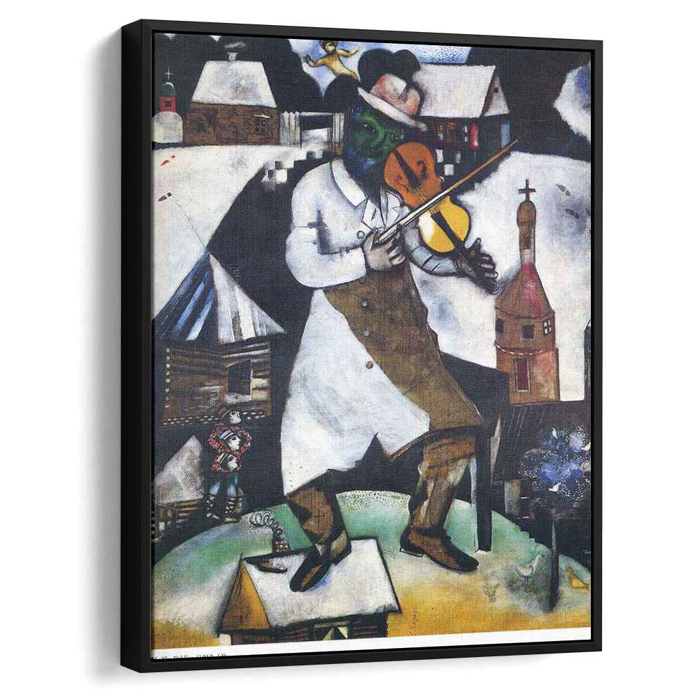 The Fiddler (1913) by Marc Chagall - Canvas Artwork — Kanvah