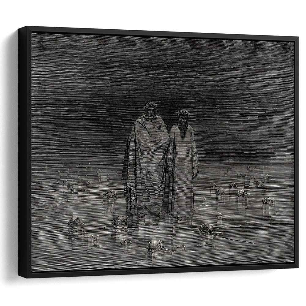 The Inferno, Canto 32 by Gustave Dore - Canvas Artwork — Kanvah
