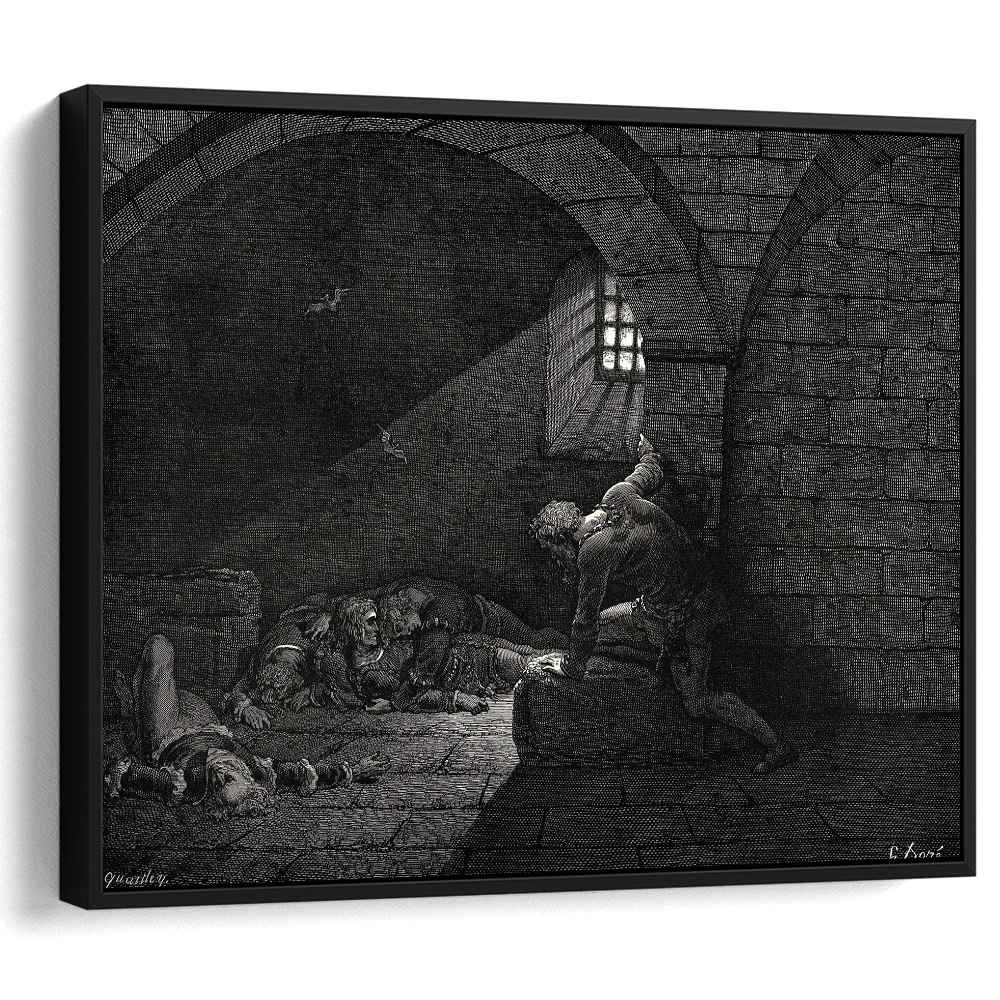 The Inferno, Canto 33 by Gustave Dore - Canvas Artwork — Kanvah