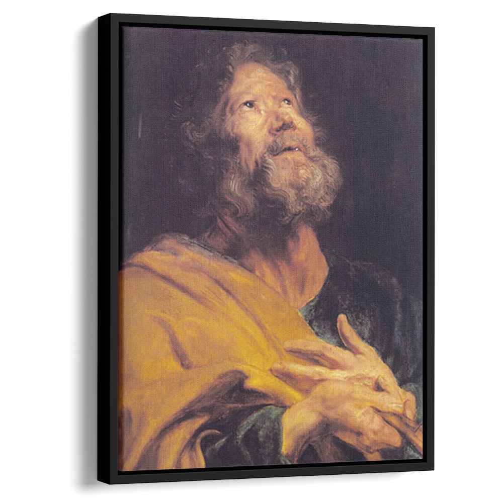 The Penitent Apostle Peter (1618) by Anthony van Dyck - Canvas Artwork ...