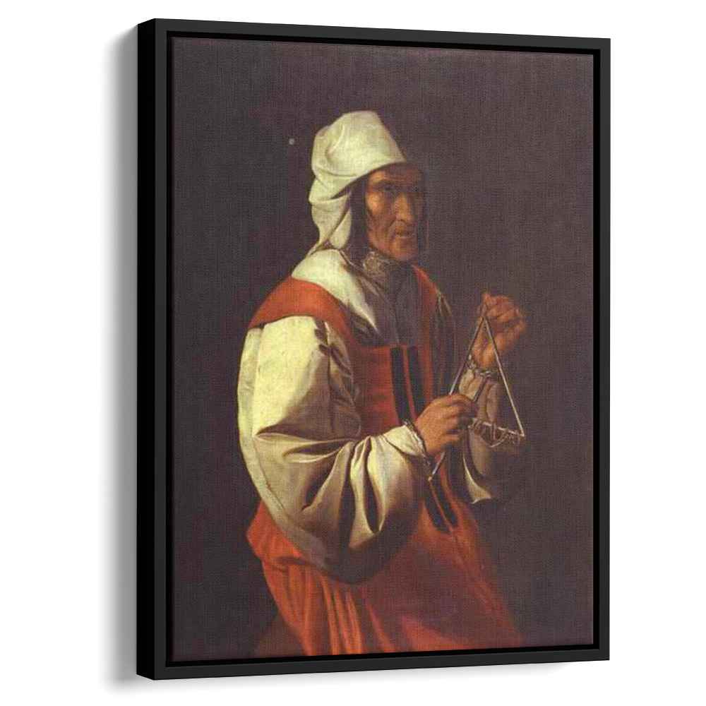 The Triangle Player by Georges de la Tour - Canvas Artwork — Kanvah