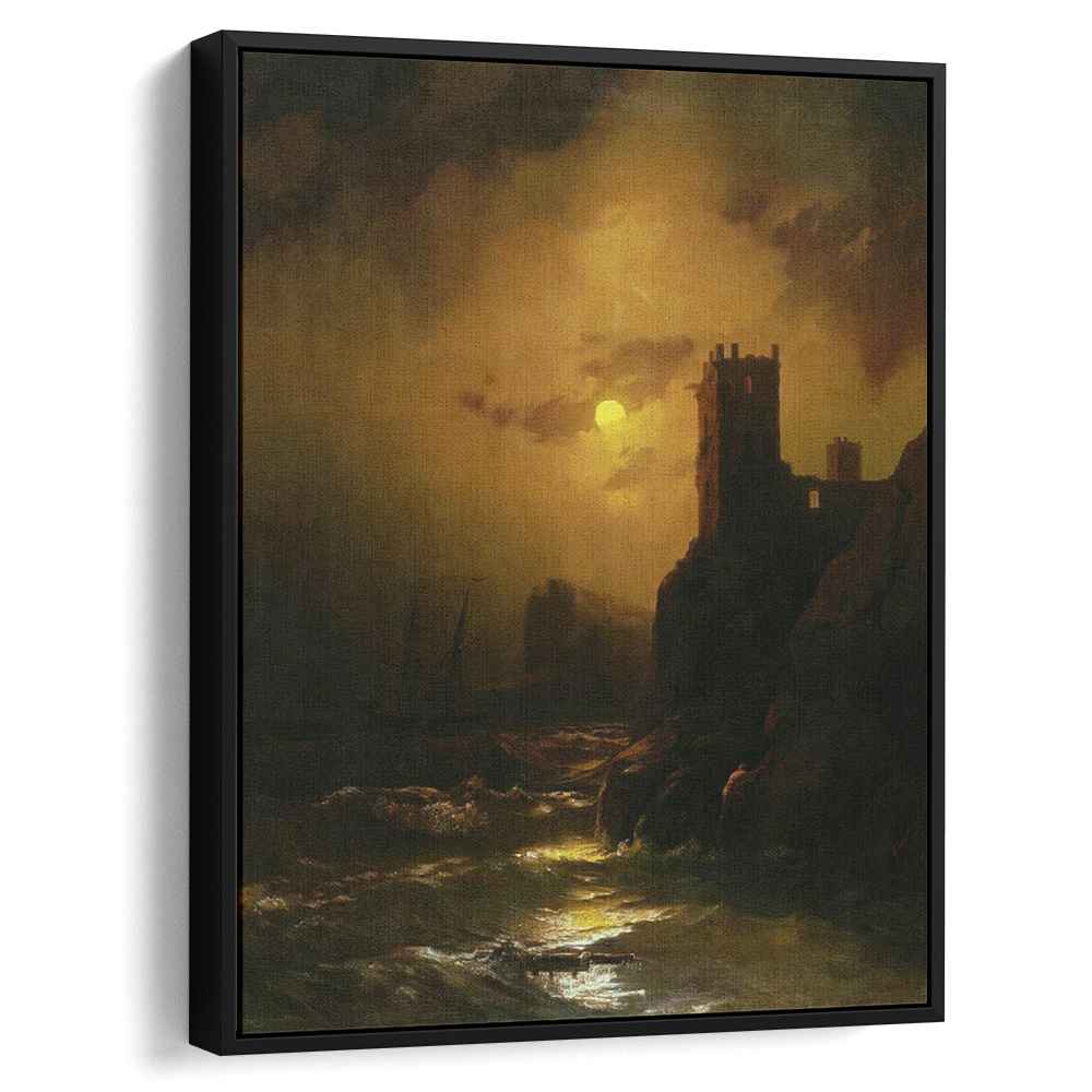 Tower. Shipwreck (1847) by Ivan Aivazovsky - Canvas Artwork — Kanvah