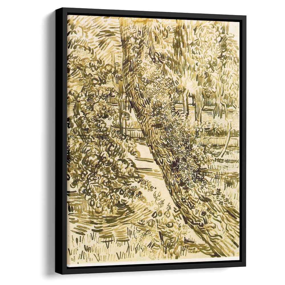 Tree with Ivy in the Asylum Garden (1889) by Vincent van Gogh - Canvas ...