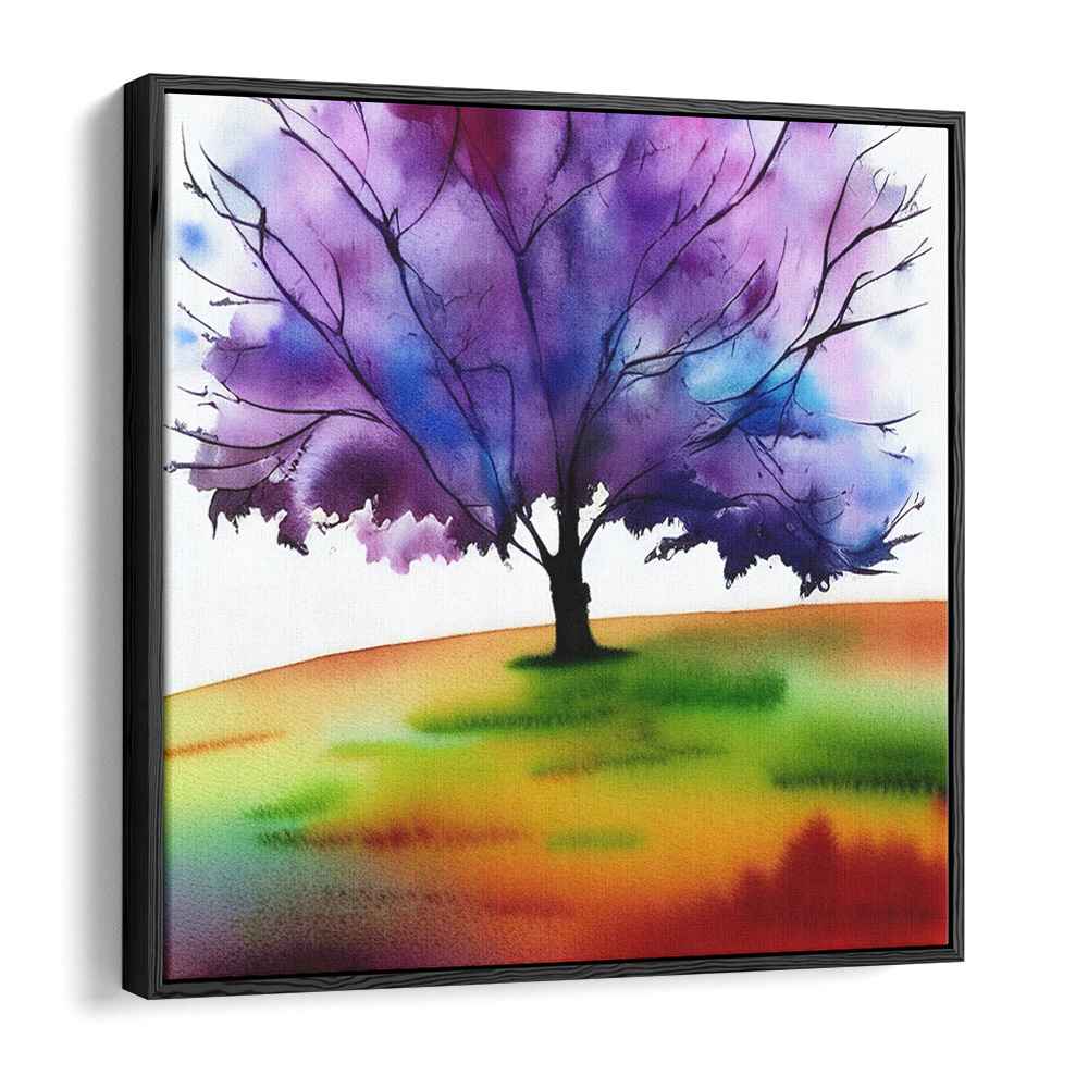 Watercolor Tree Print - Canvas Art by Kanvah