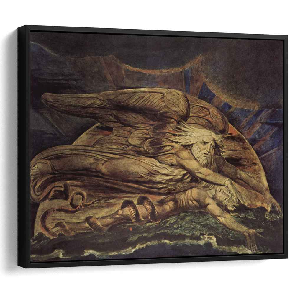 And Elohim created Adam (1795) by William Blake - Canvas Artwork — Kanvah